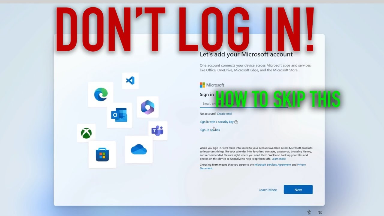 USE AN OFFLINE ACCOUNT - How to Install Windows 11 Without Logging into ...