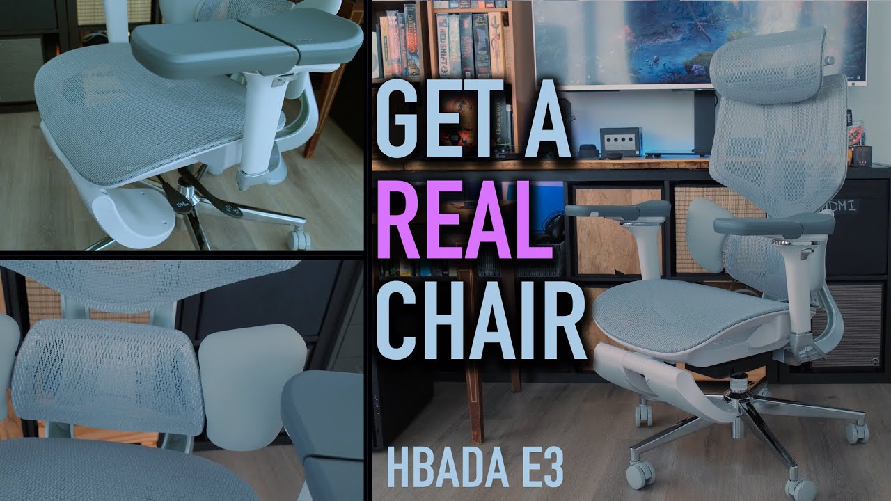 Stop Hurting Your Back, Get a REAL Chair! HBADA E3 Ergonomic Office ...