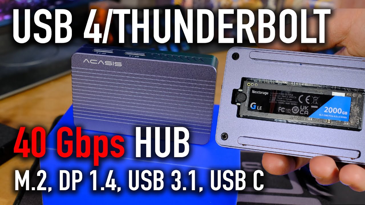 40Gbps M.2 USB 4/Thunderbolt Hub? YES PLEASE! Acasis 6-in-1 NVMe SSD ...