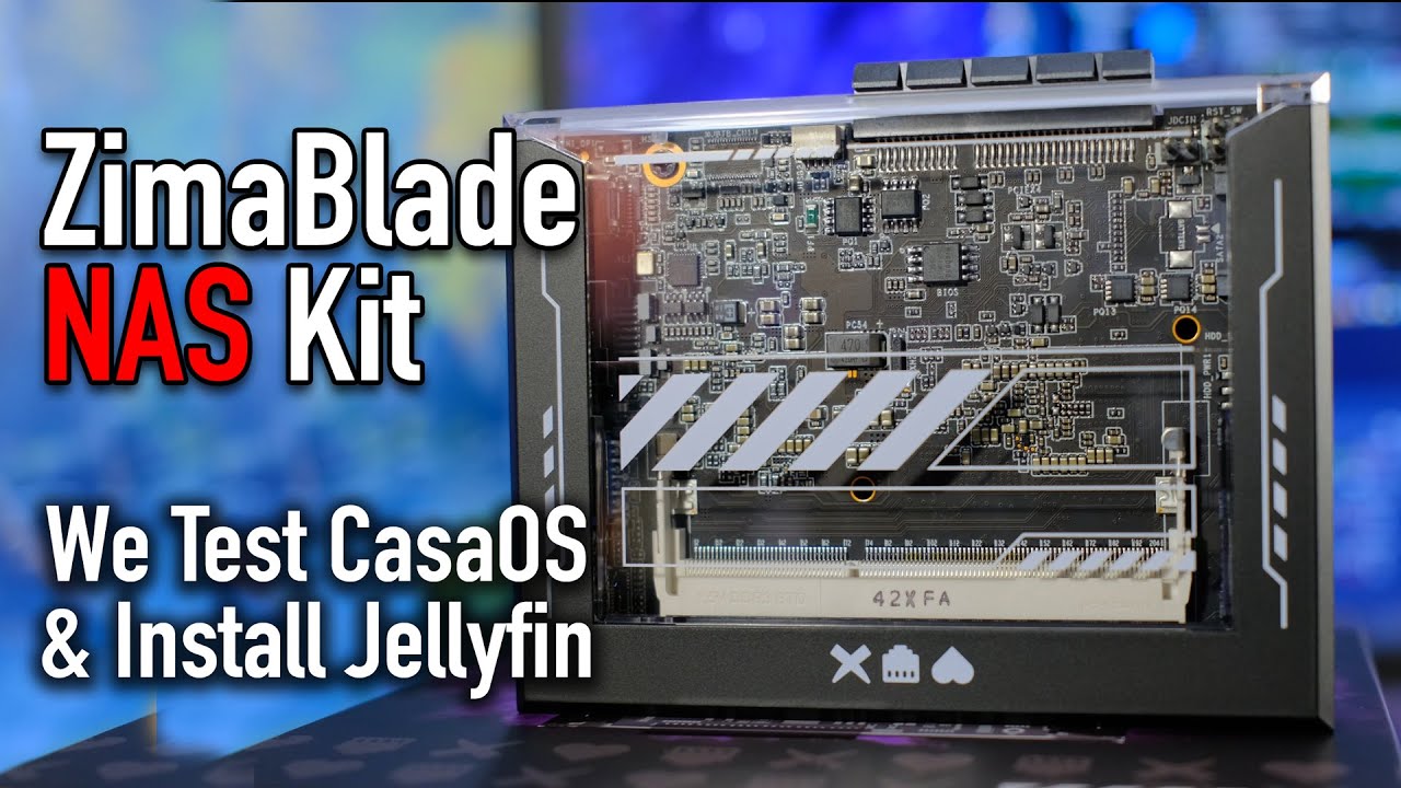 Tiny NAS! ZimaBlade NAS Kit Review - Jellyfin Install, Linux/CasaOS, & 2 NAS HDDs | tek syndicate