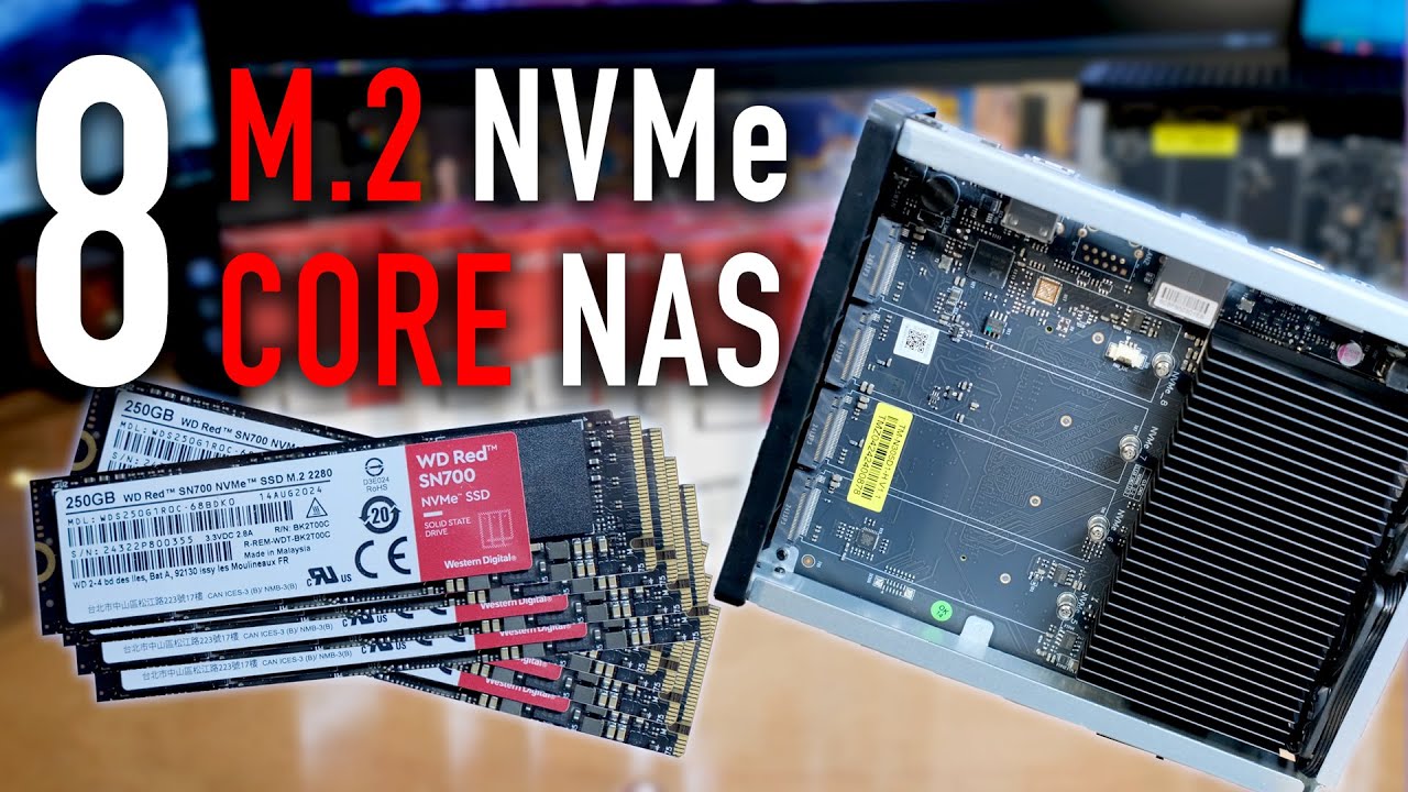 8 M.2, 8-Core NAS - Terramaster F8 SSD Plus With 8 WD RED SN700 NVMe ...