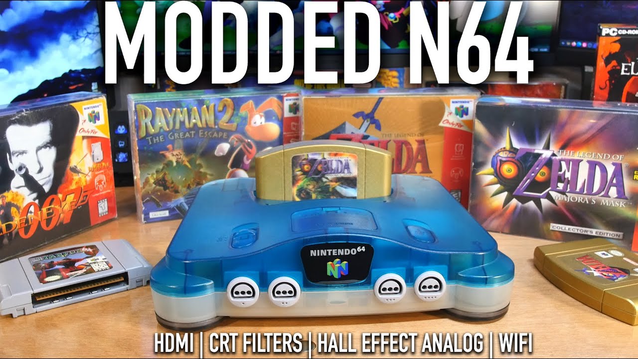 Modded N64 - Retro Gem, HDMI, CRT Filters, WiFi, Etc. From Hand Held ...