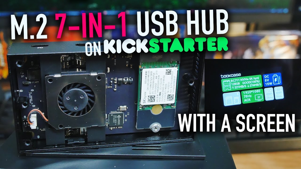 SMASHING Kickstarter Goals: Dockcase Smart USB-C Hub 7-in-1 with M.2 ...