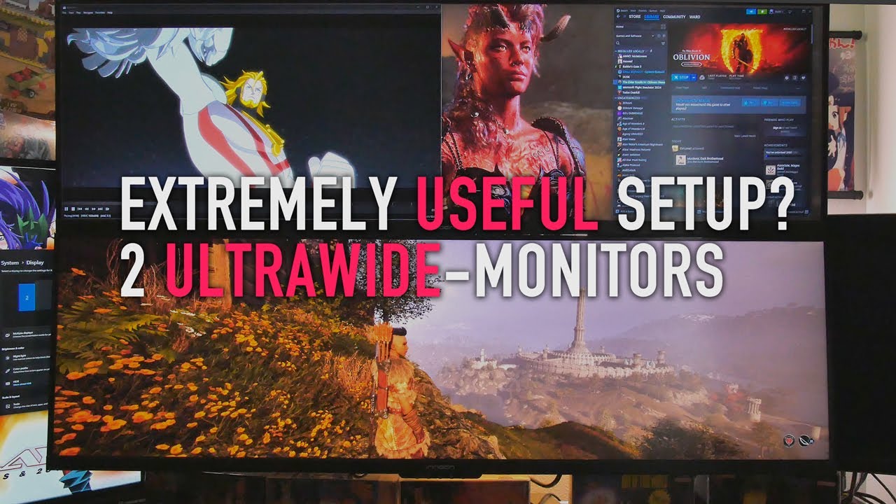 Highly Efficient Monitor Setup: TWO 44″ Ultrawides?! Innocn 44C1G 120hz ...