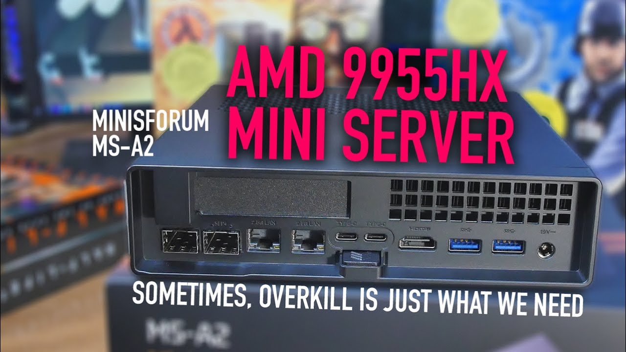 Overkill? Yes Please - Minisforum MS-A2 AMD 9955HX Mini Server | tek syndicate